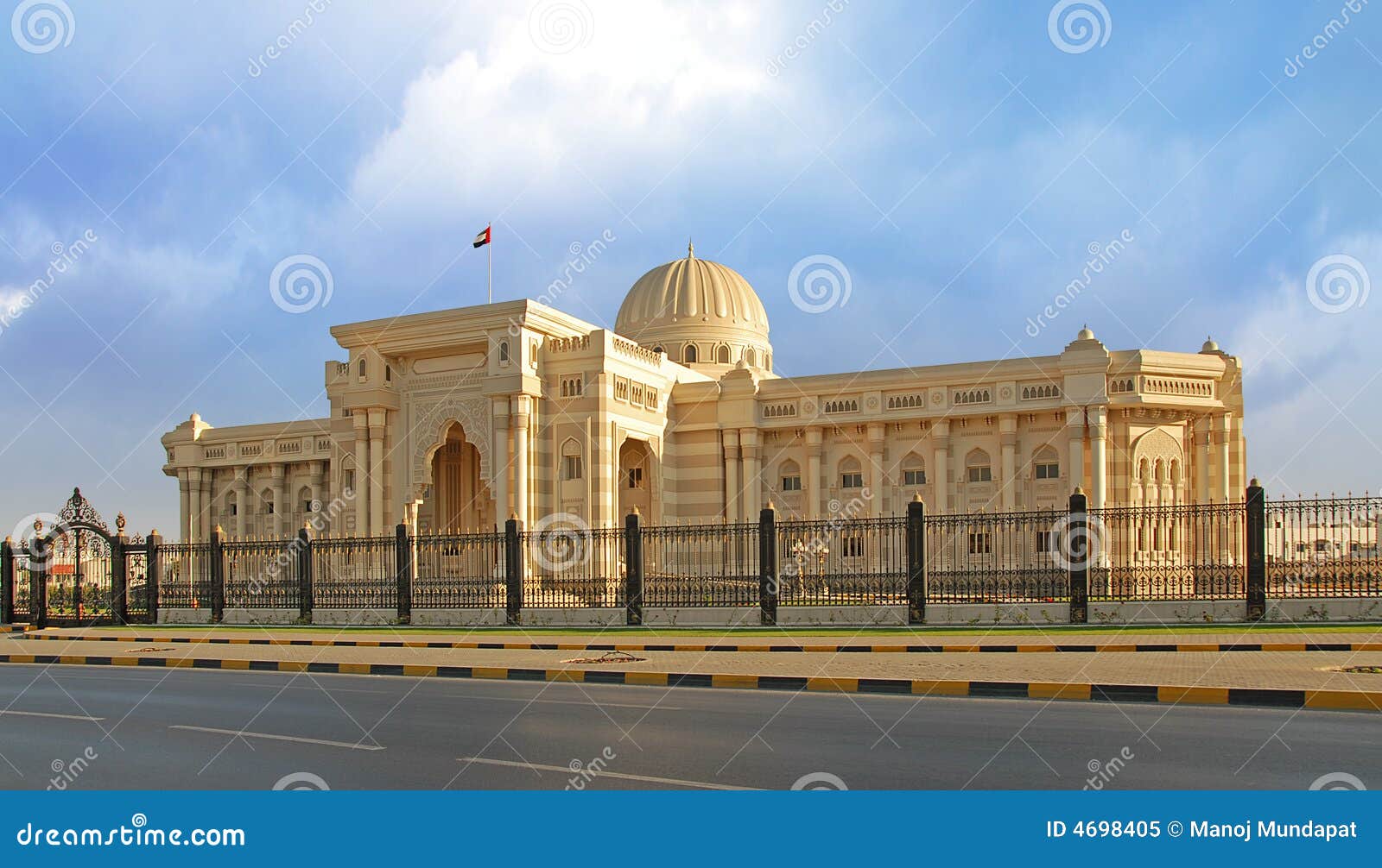 Government Building in Sharjah Stock Image - Image of luxurious, design ...