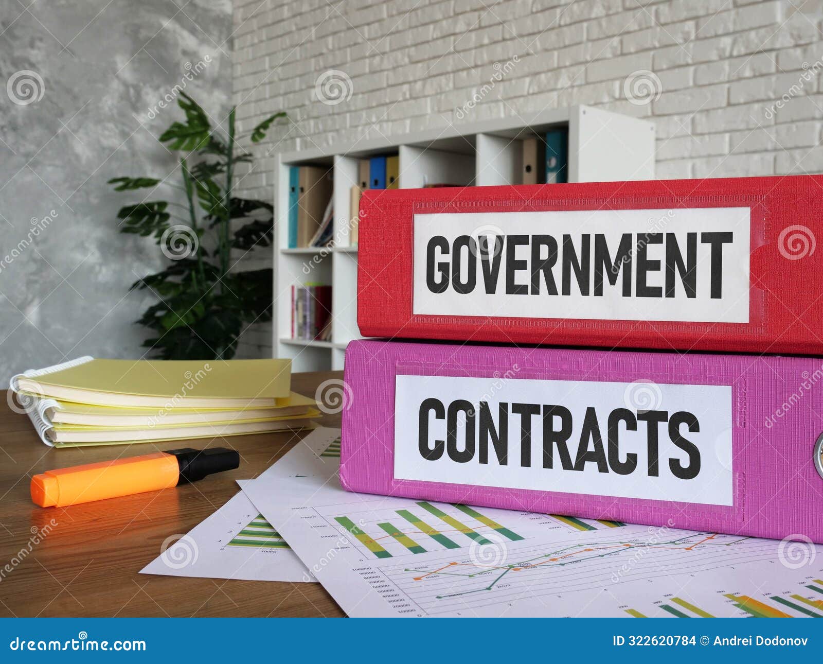 Government Contracts are Shown on the Business Photo Using the Text ...