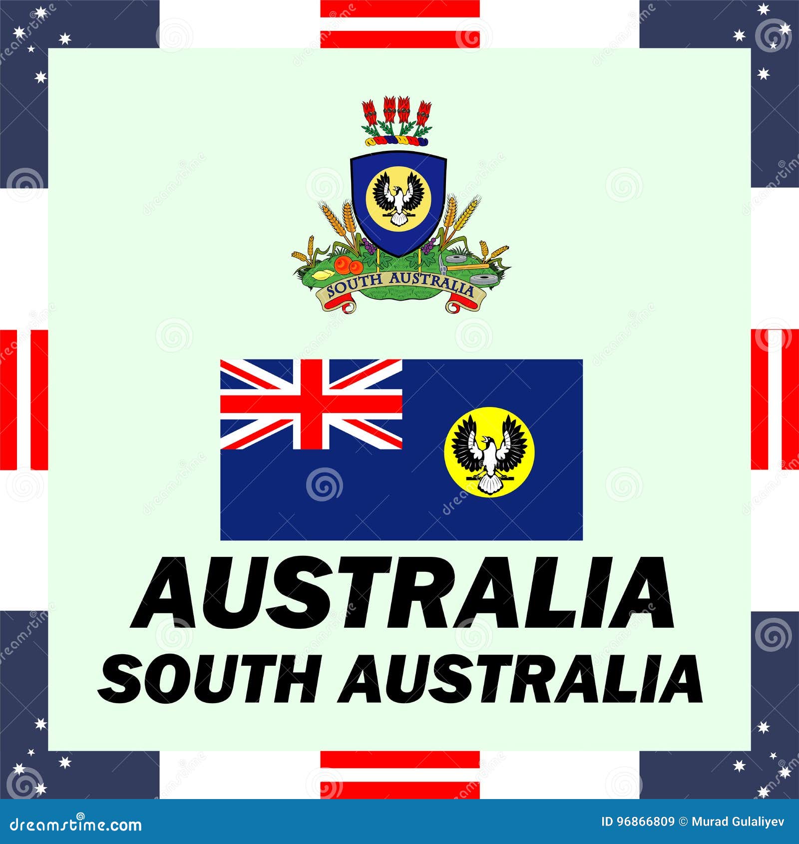 Government Elements of Australia - South Australia Stock Illustration ...