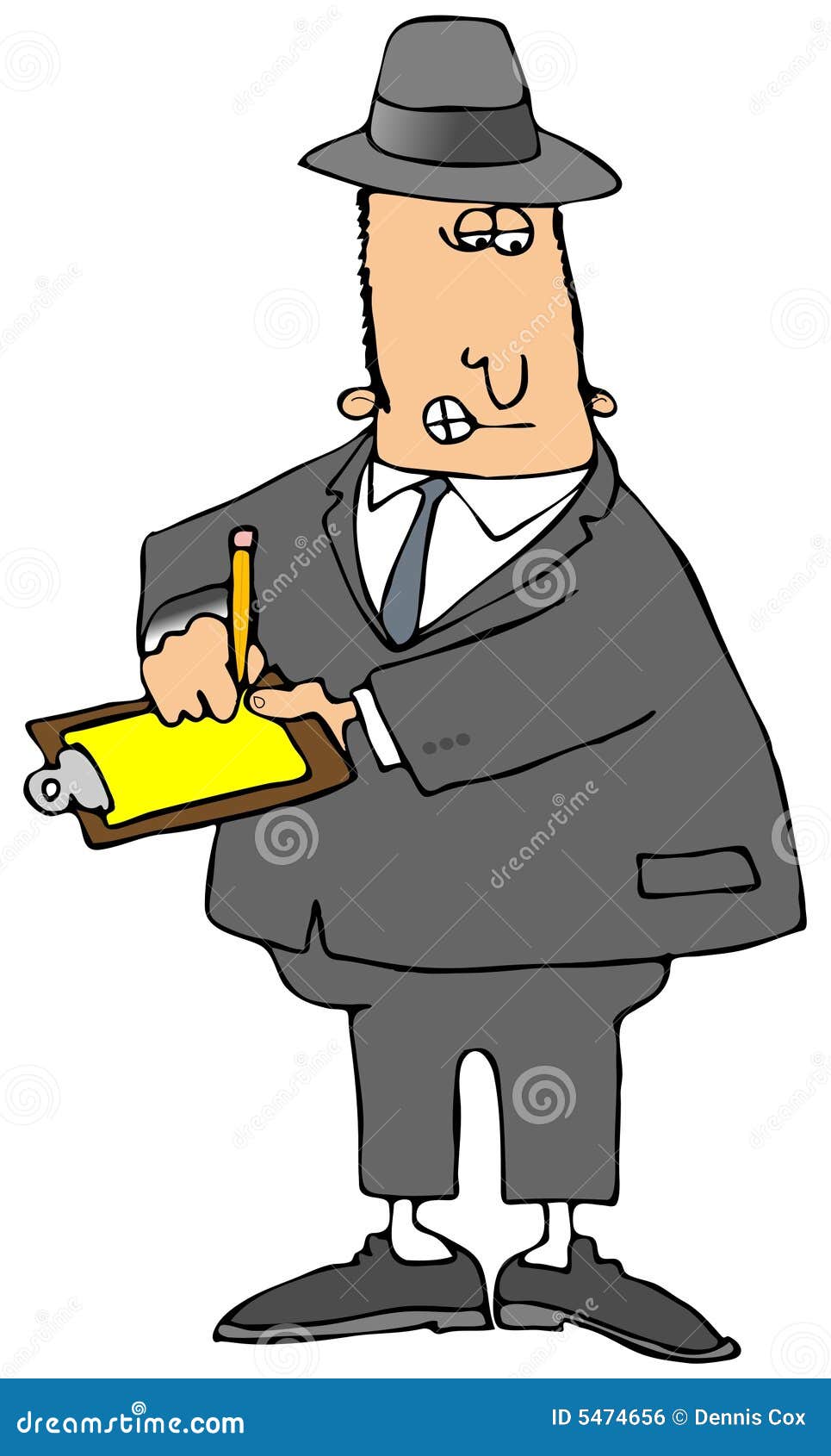 Government Inspector stock illustration. Illustration of suit - 5474656