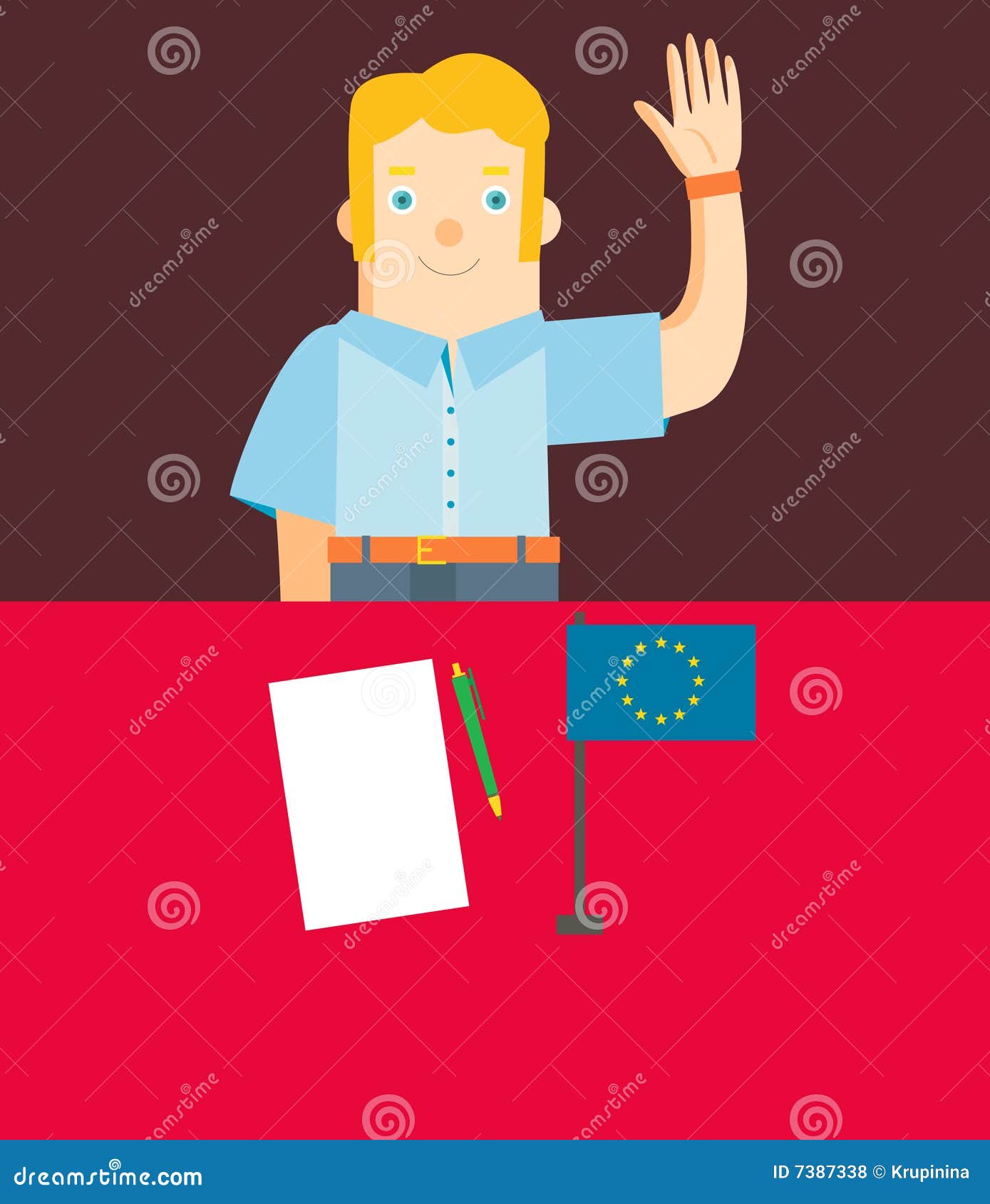 Government official stock illustration. Illustration of good - 7387338