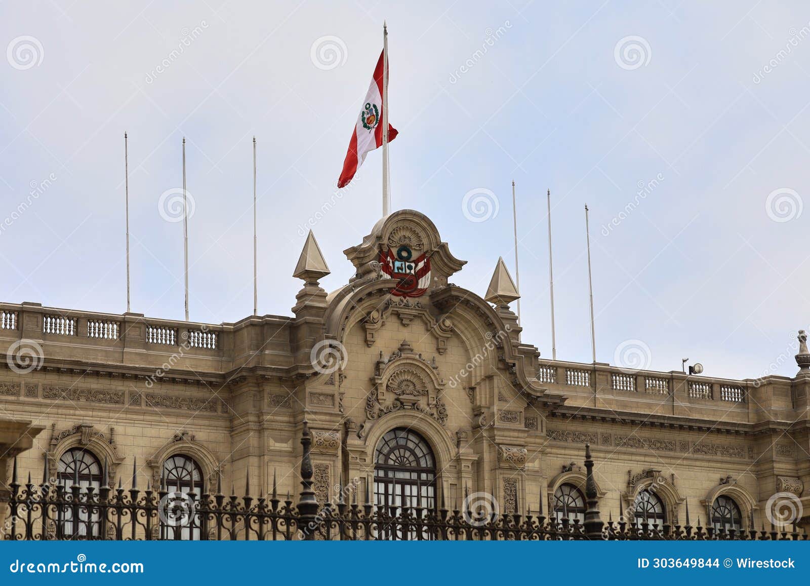 Government Palace in Lima, Peru Editorial Stock Image - Image of palace ...