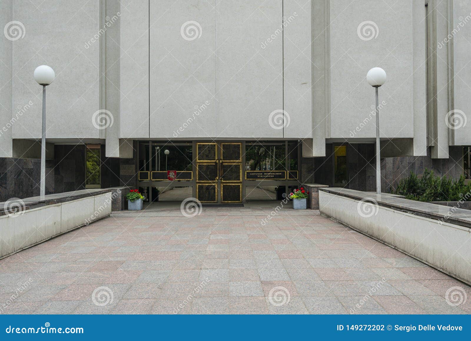 Government of the Republic of Lithuania in Vilnius Stock Photo - Image ...