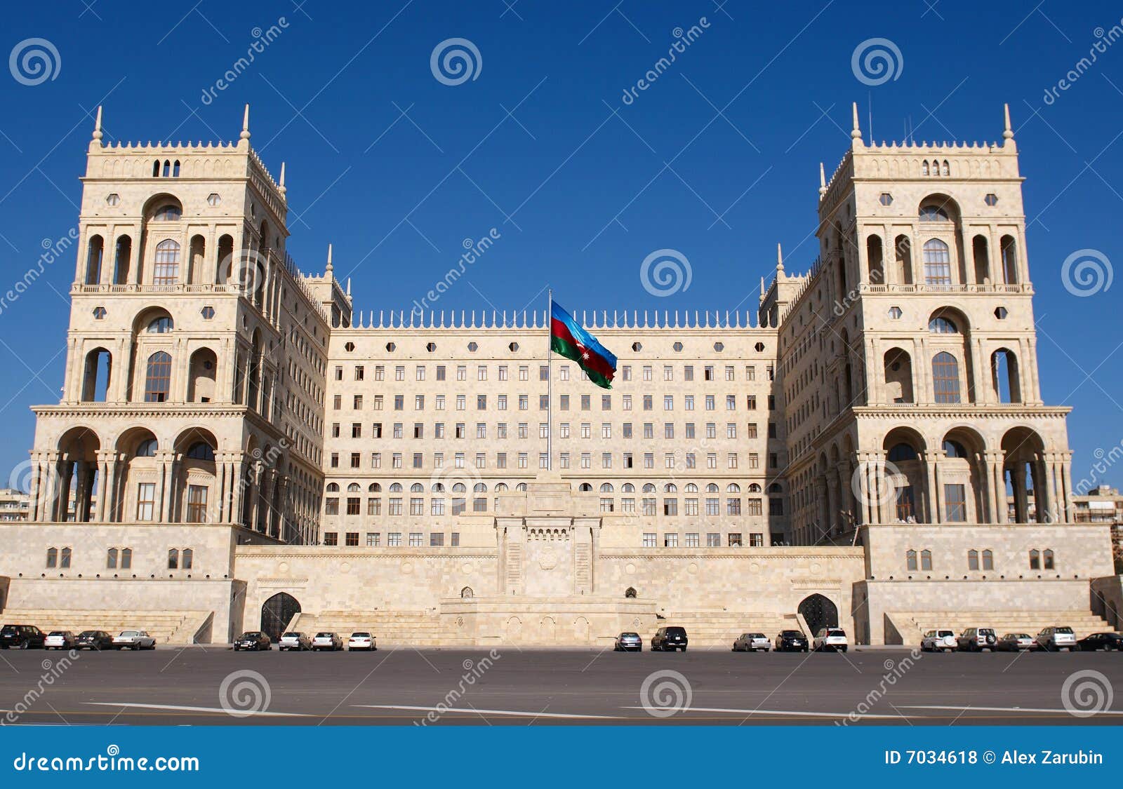 Government`s House on Freedom Square. Stock Photo - Image of azerbaijan ...
