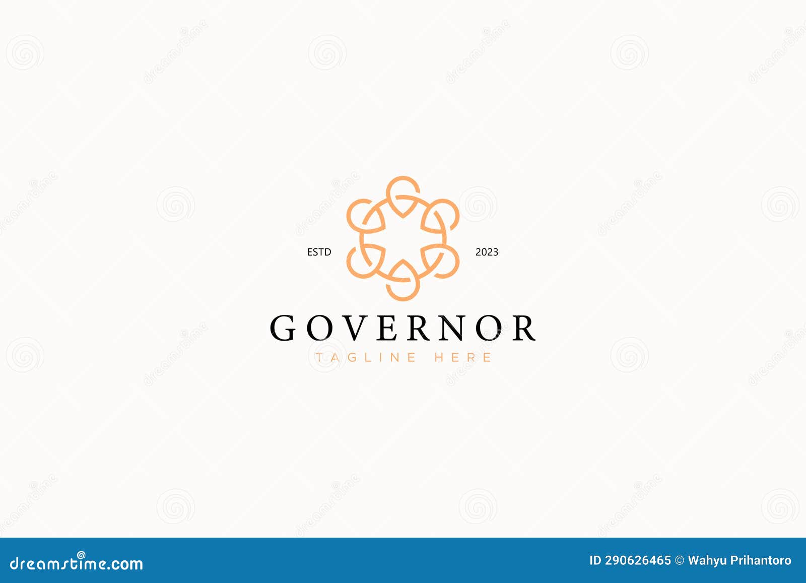 Governor Sign Symbol Abstract Circle Monogram Logo Business Office ...