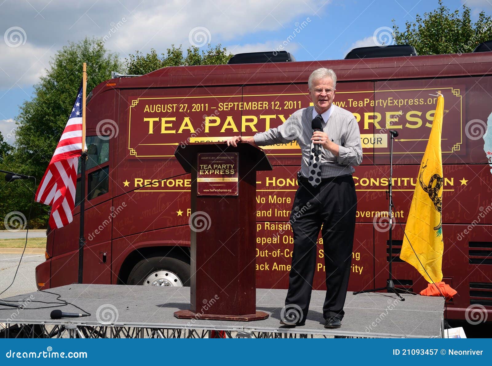 Governor Roemer at the Tea Party Express Rally Editorial Photography ...