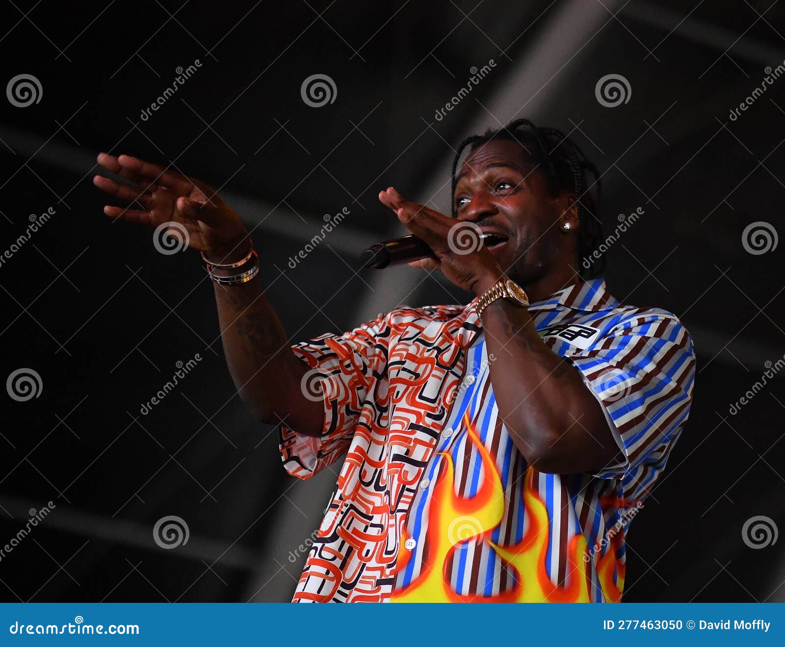 Pusha T in Concert at Governors Ball Editorial Image - Image of levarr ...