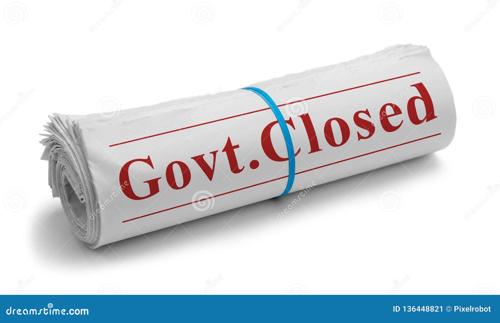 Govt. Closed Rolled Newspaper Stock Image - Image of folded, congress ...