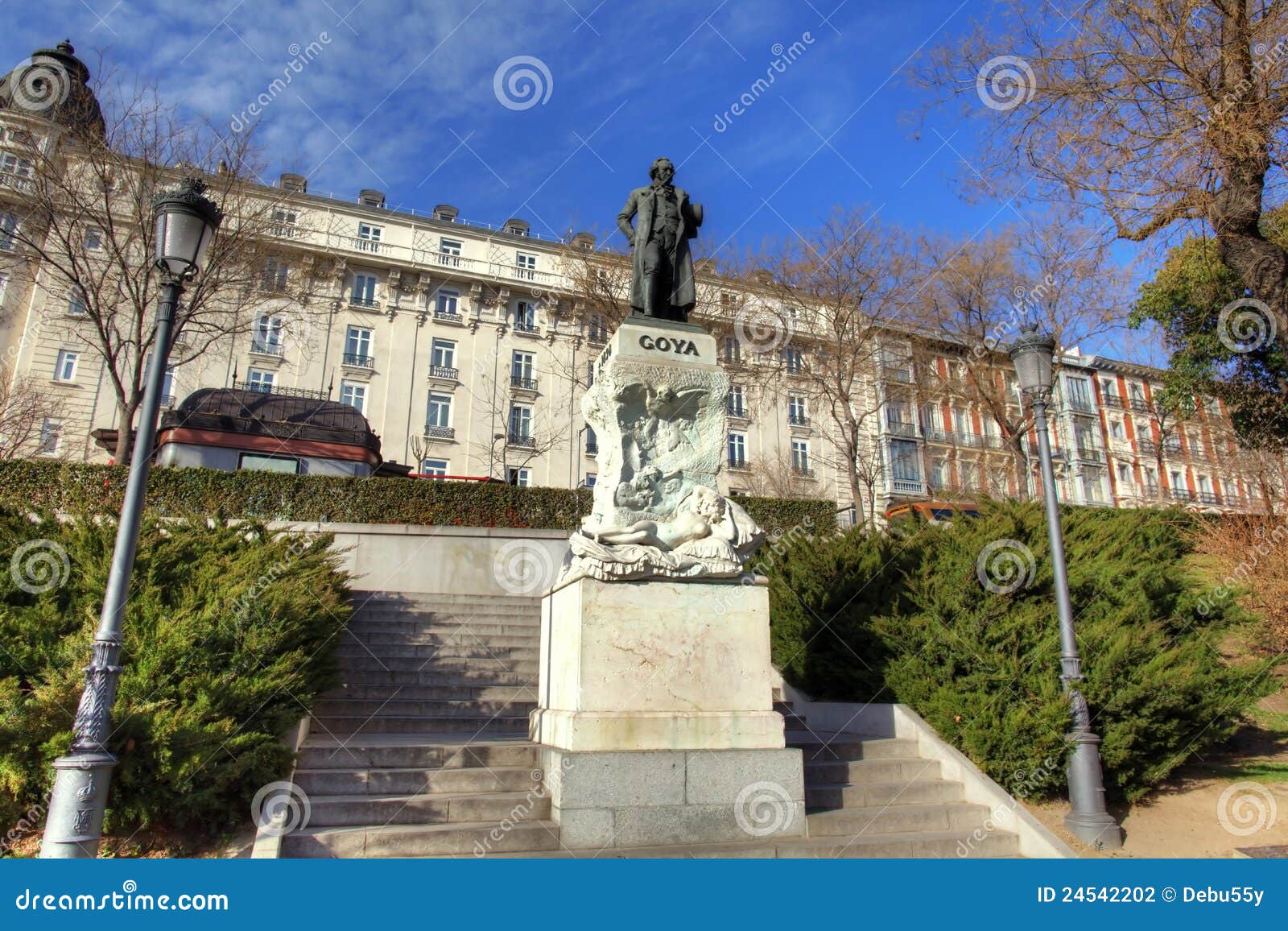 Goya Monument in Madrid, Spain Editorial Photography - Image of holiday ...