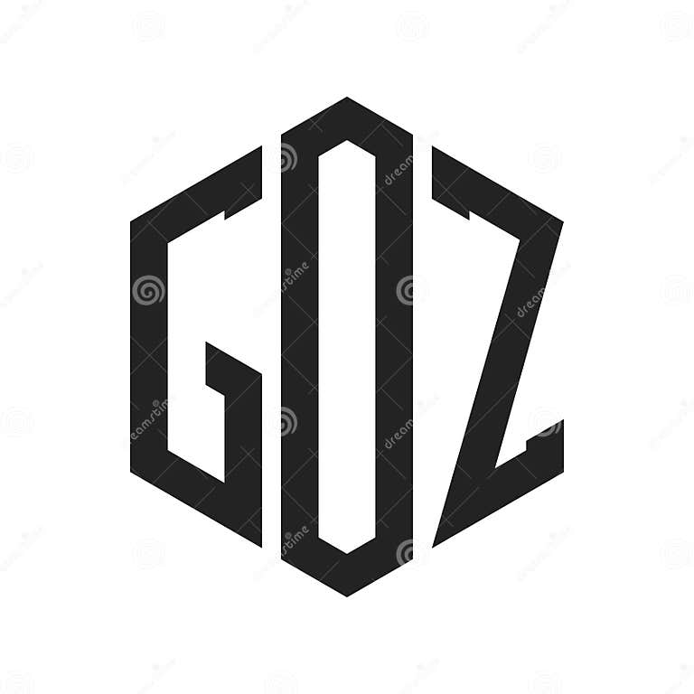 GOZ Logo Design. Initial Letter GOZ Monogram Logo Using Hexagon Shape ...