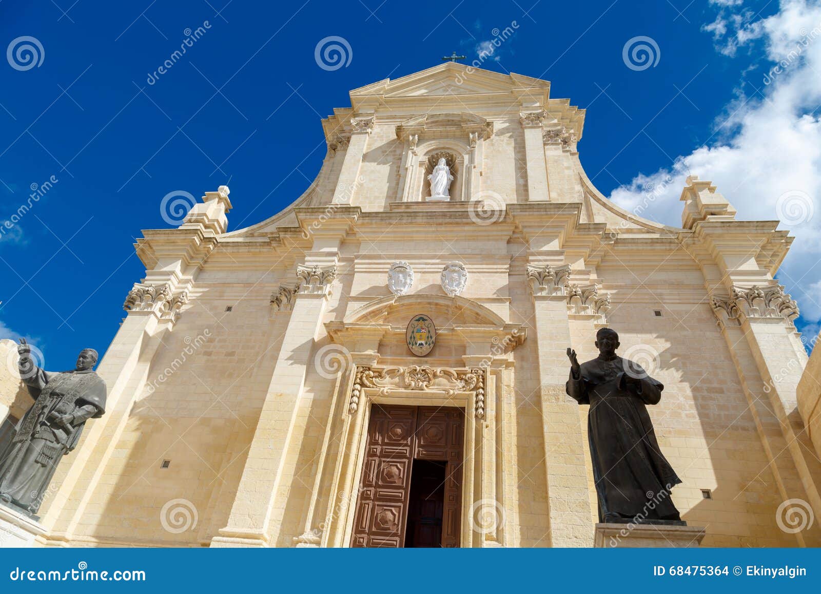 Gozo Cathedral View stock photo. Image of religion, estate - 68475364