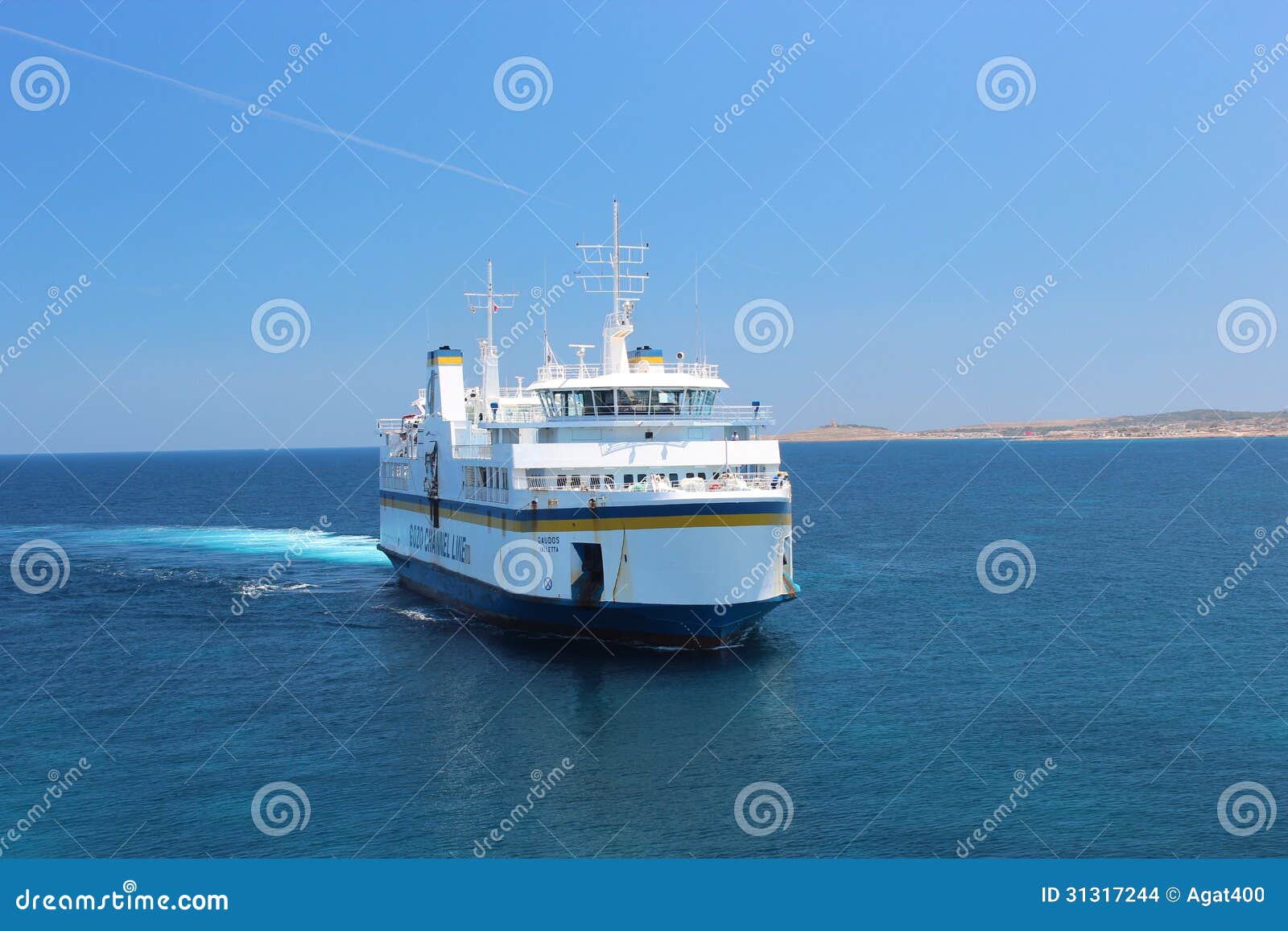 Gozo Channel Line Trip in Early Summer Editorial Stock Image - Image of ...