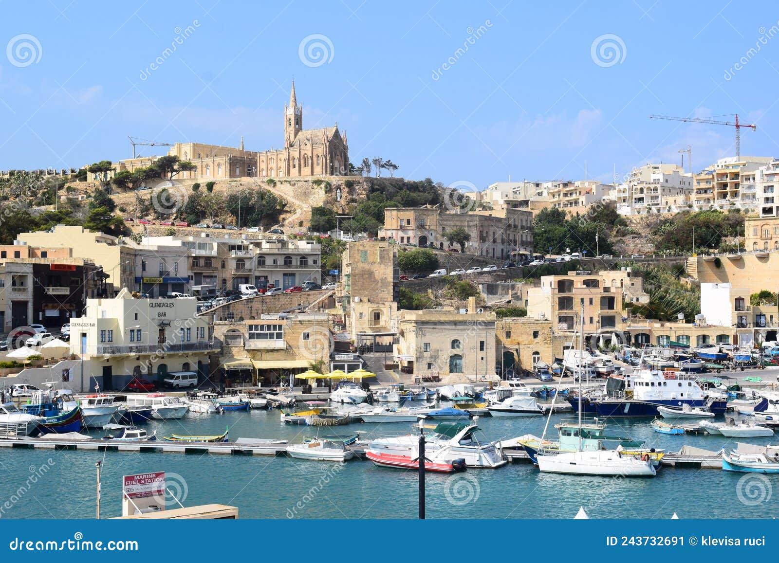 Gozo view from ship editorial photo. Image of gozo, boat - 243732691