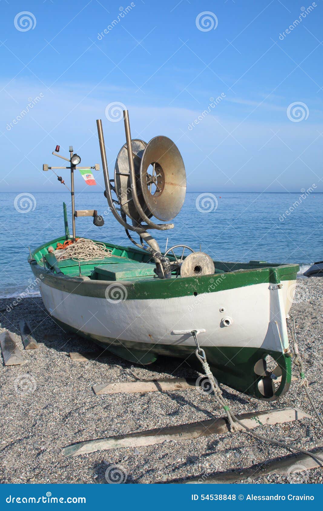 Gozzo ligure fotografia stock. Immagine di pescatore - 54538848