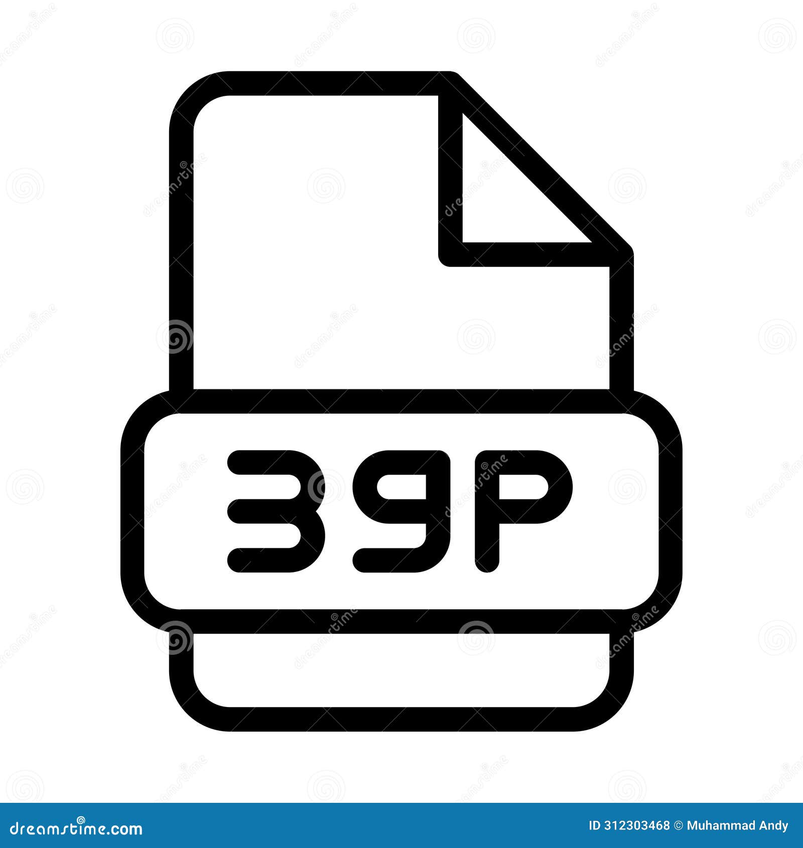 3gp File Icon. Type Files Sign Outline Symbol Design, Icons Format Type ...
