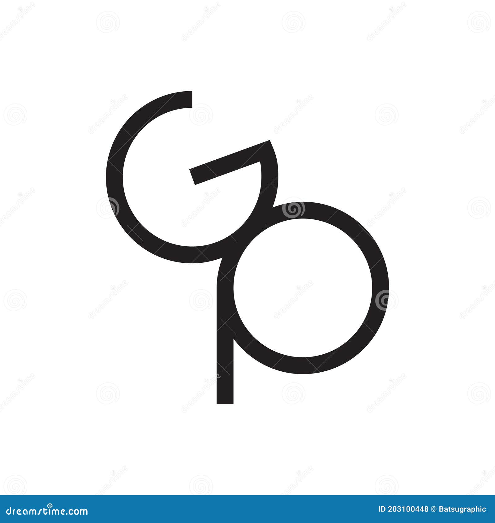 Gp Initial Letter Vector Logo Icon Stock Vector - Illustration of ...