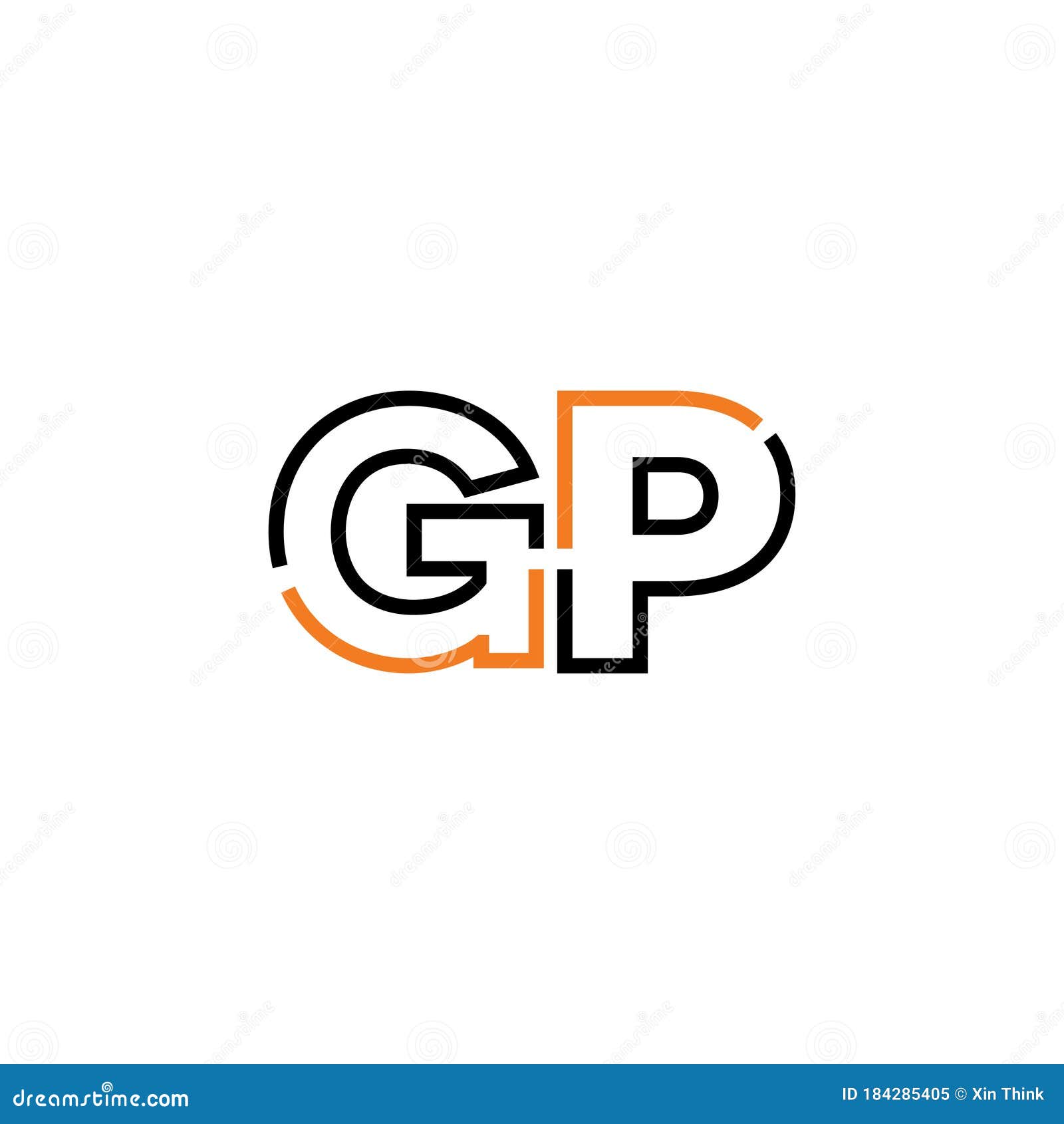 GP Letter Logo Icon Design Template Elements Stock Vector ...