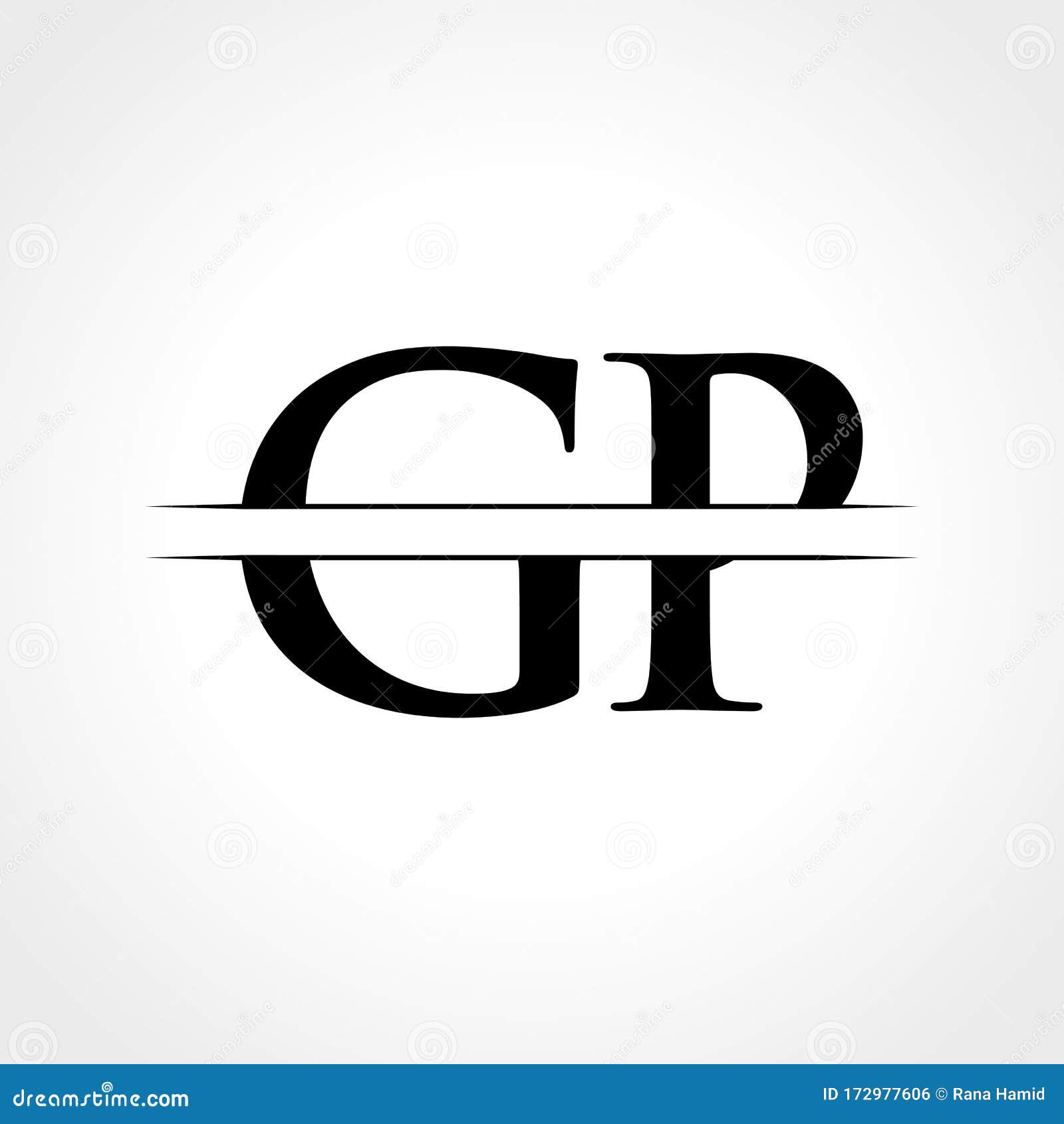 GP Letter Type Logo Design Vector Template. Abstract Letter GP Logo ...