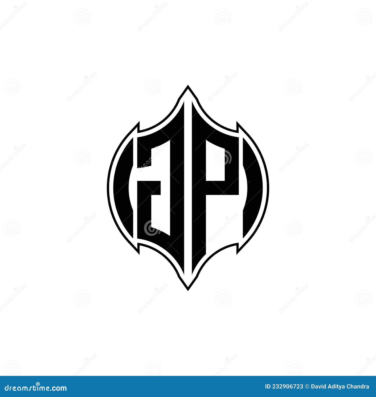GP Logo Monogram Geometric Shield Shape Style Stock Vector ...