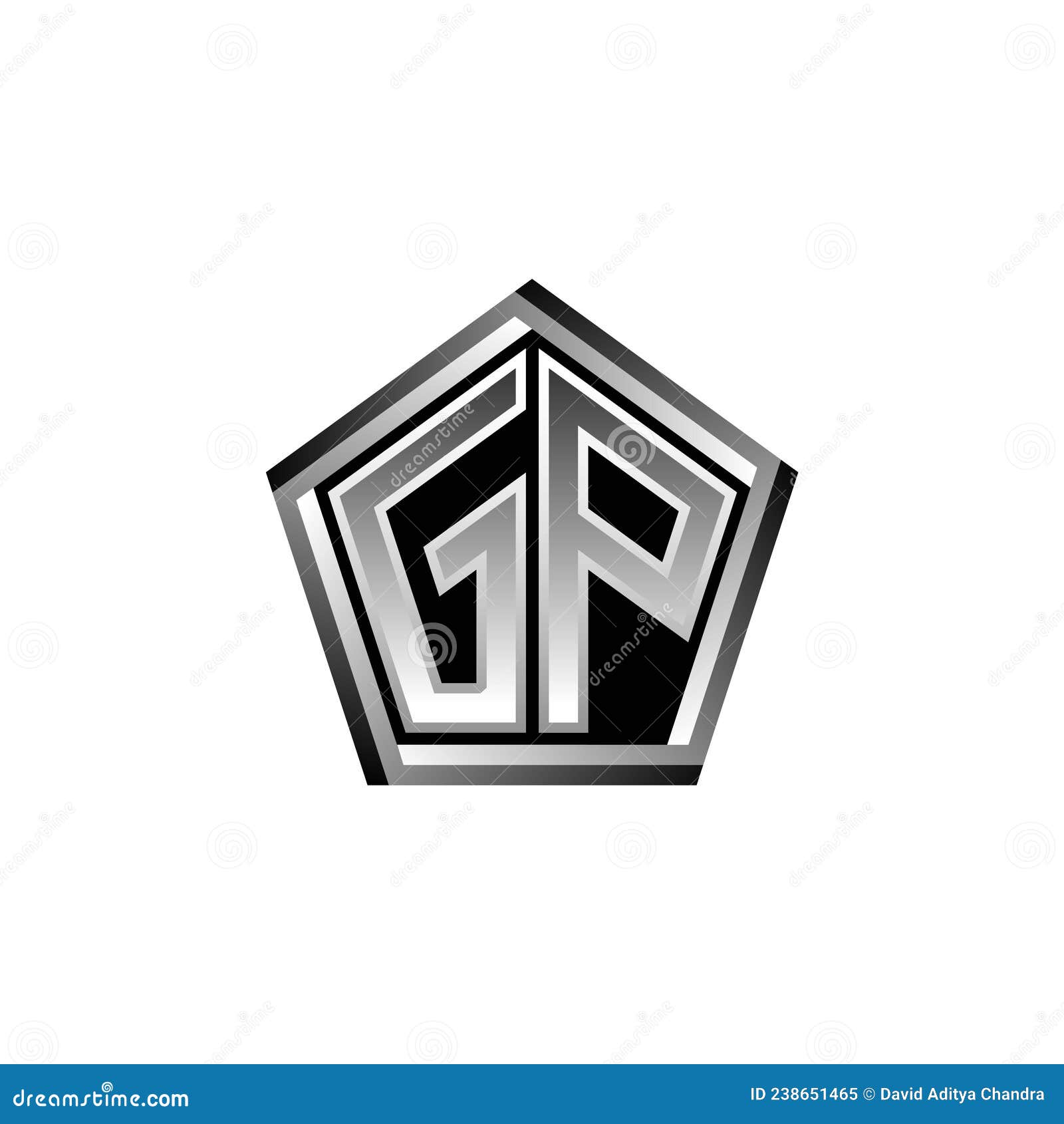 GP Logo Monogram Silver Geometric Modern Design Stock Vector ...