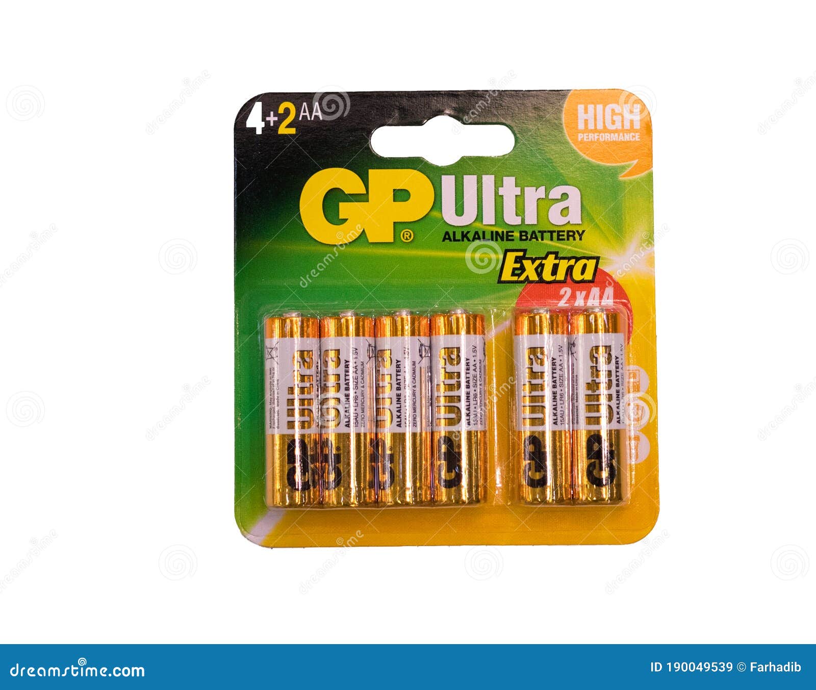 GP Ultra Akaline Battery Pack Editorial Stock Image - Image of ...