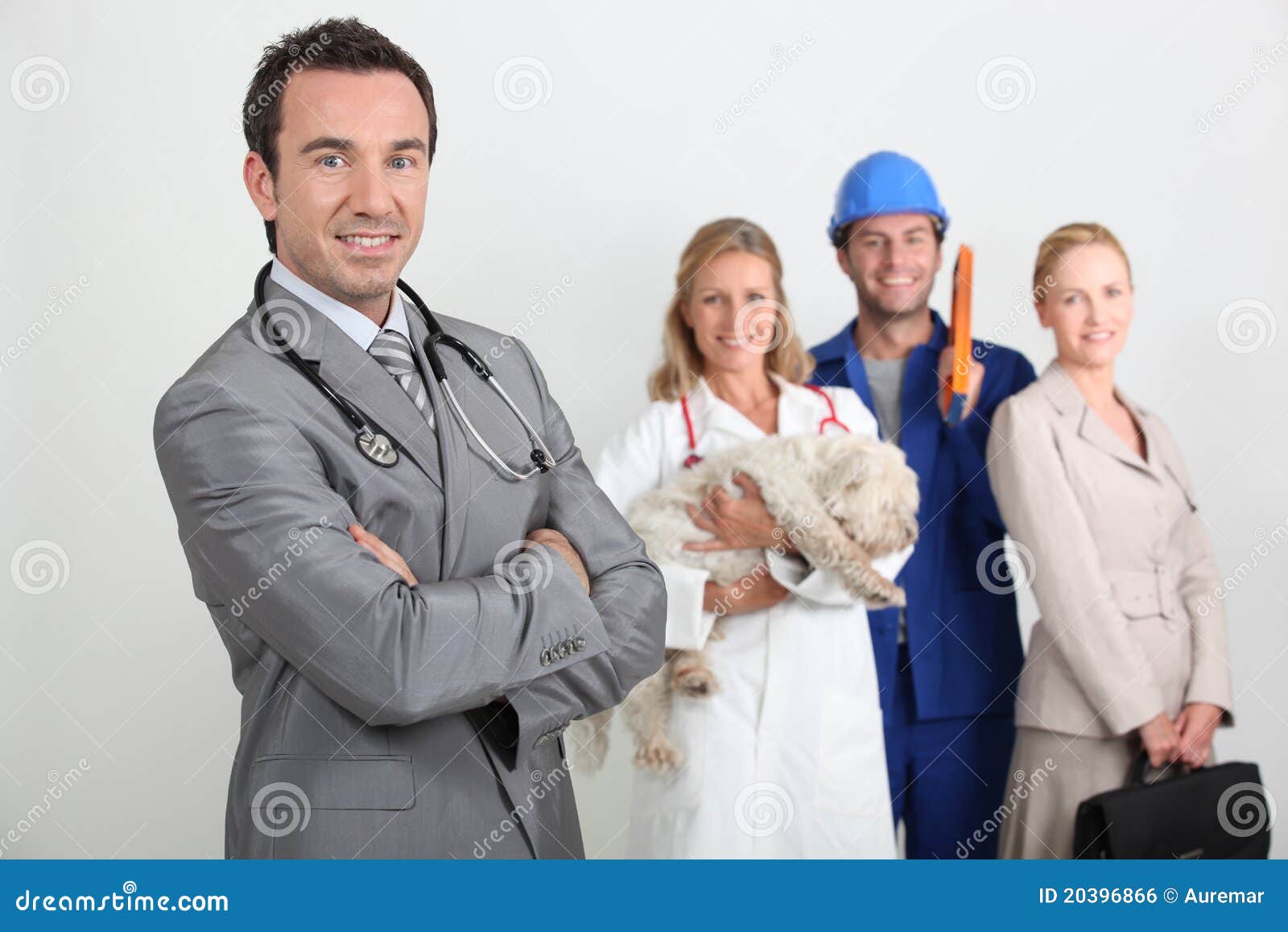 Gp, Veterinary, Laborer and Office Worker Stock Photo - Image of ...