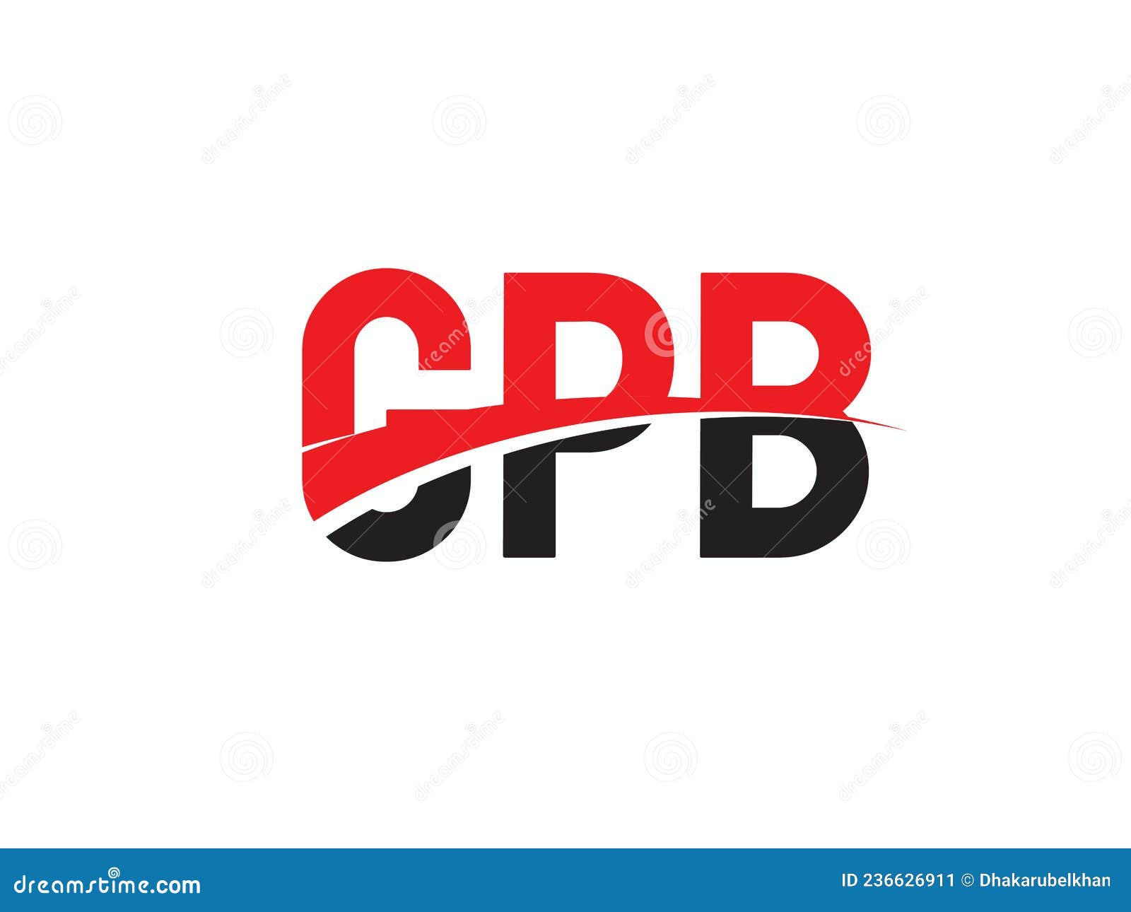 GPB Letter Initial Logo Design Vector Illustration Stock Vector ...