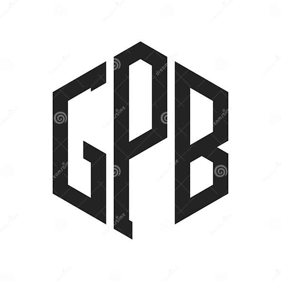 GPB Logo Design. Initial Letter GPB Monogram Logo Using Hexagon Shape ...