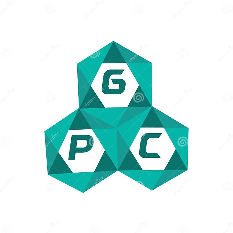 GPC Creative Minimalist Letter Logo. GPC Unique Vector Initials ...