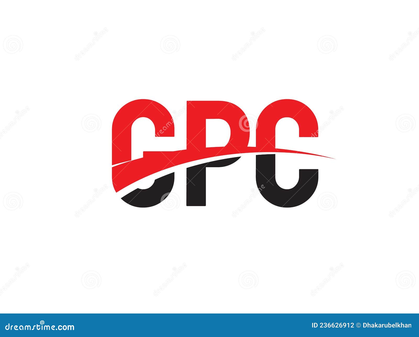 GPC Letter Initial Logo Design Vector Illustration Stock Vector ...