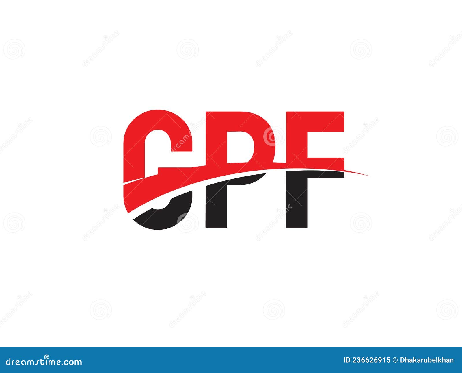 GPF Letter Initial Logo Design Vector Illustration Stock Vector ...