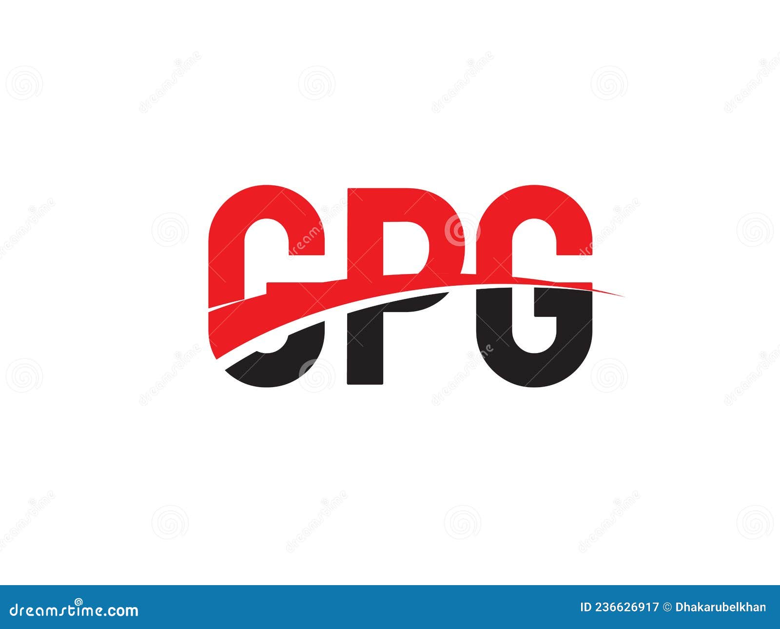 GPG Letter Initial Logo Design Vector Illustration Stock Vector ...