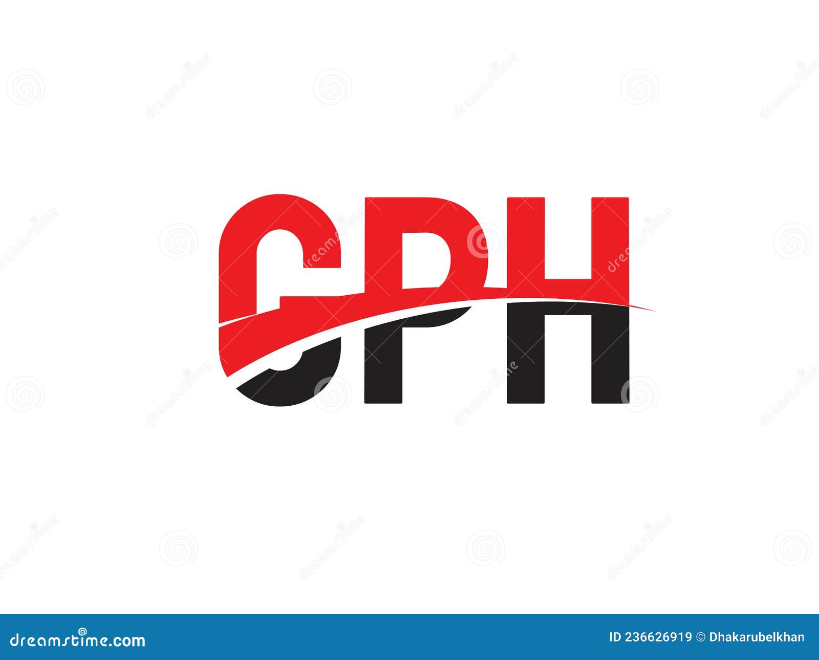 GPH Letter Initial Logo Design Vector Illustration Stock Vector ...