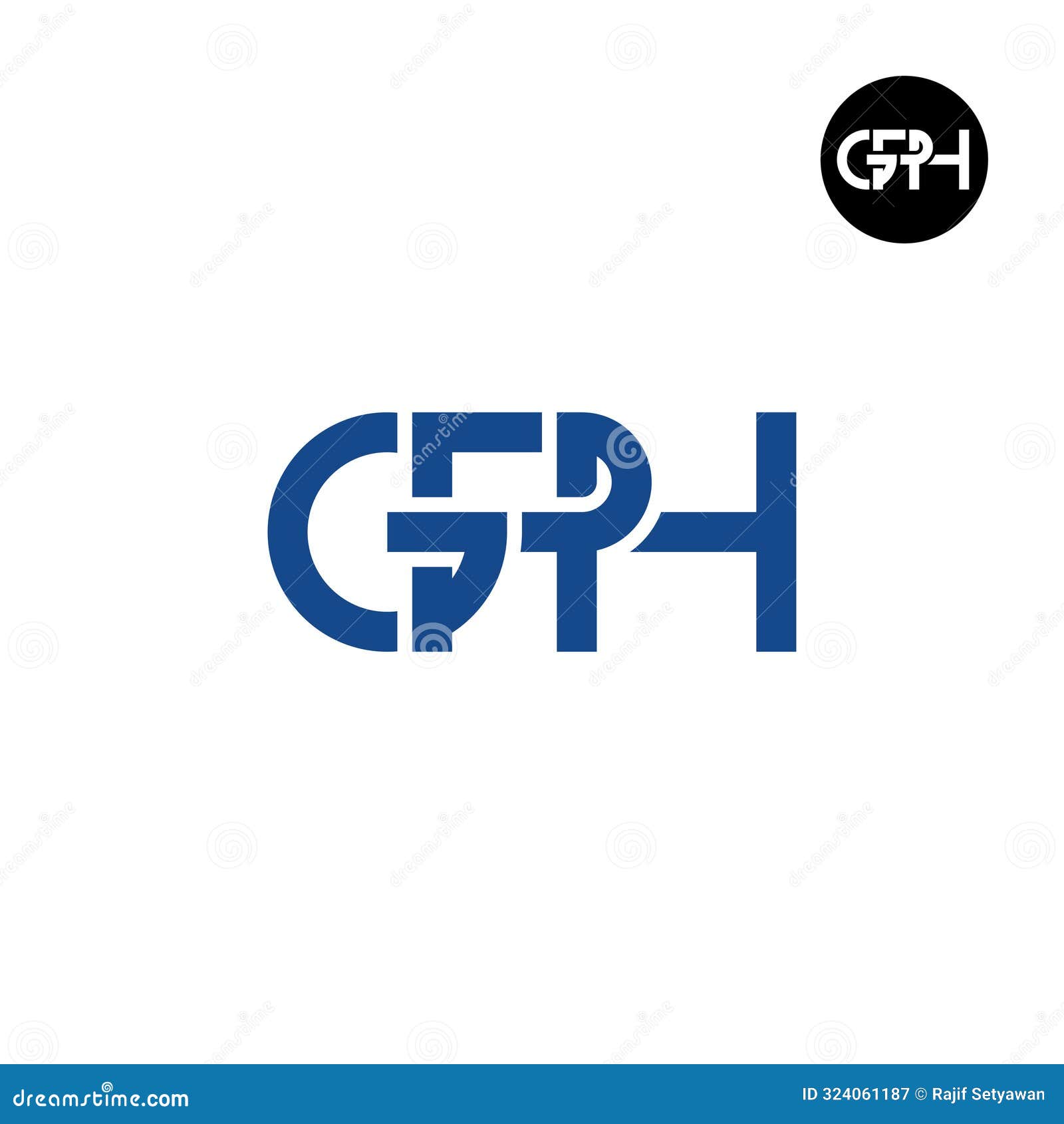 GPH Logo Letter Monogram Design Stock Vector - Illustration of minimal ...