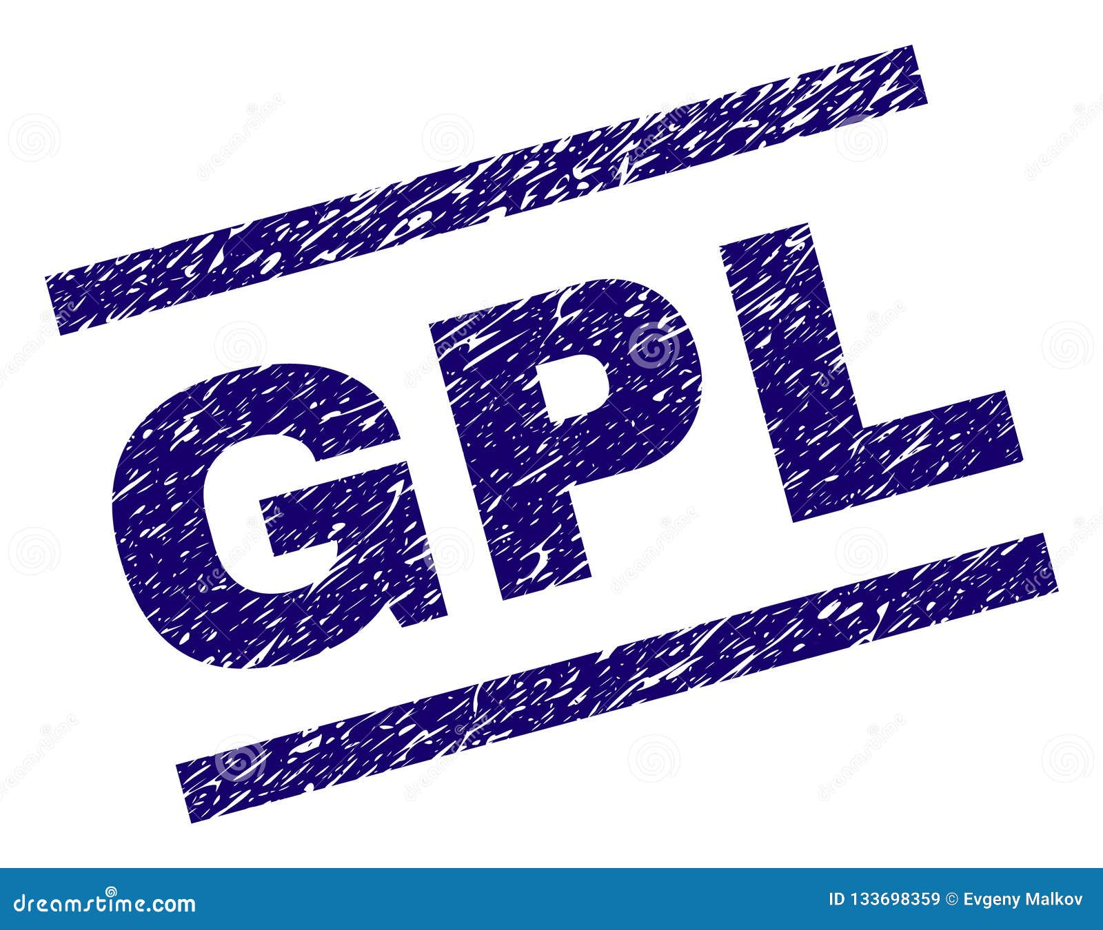Grunge Textured GPL Stamp Seal Stock Vector - Illustration of caption ...