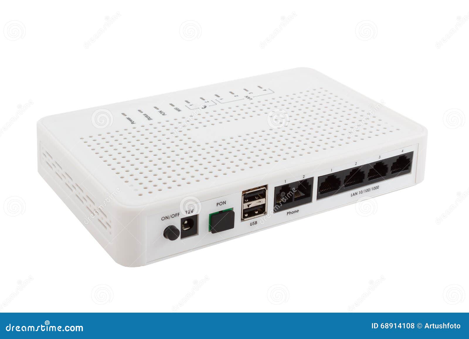 GPON Subscriber Network Terminal Stock Photo - Image of data ...