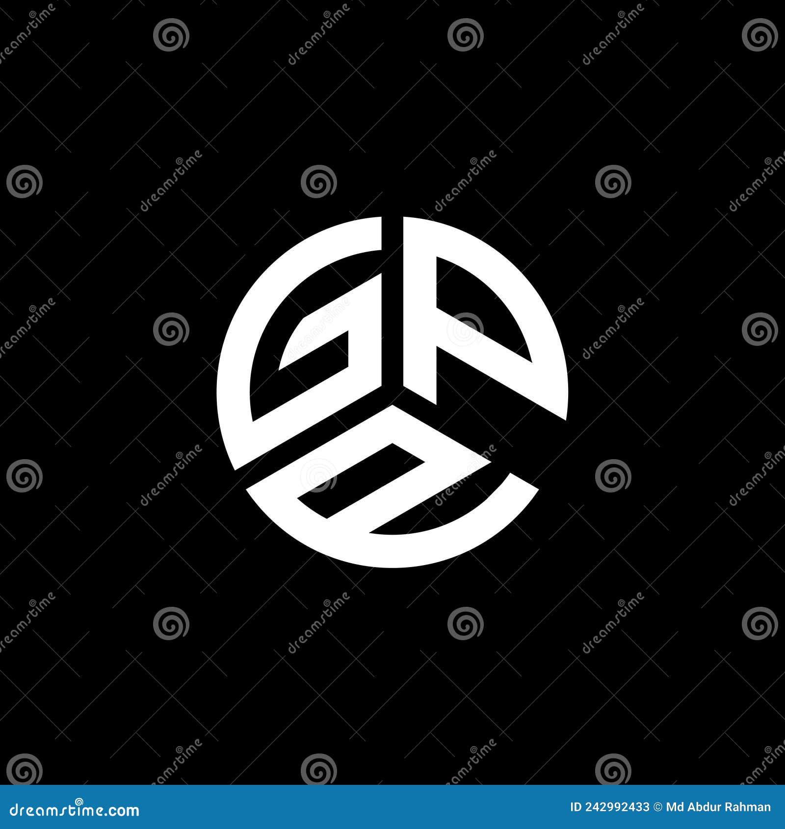 GPP Letter Logo Design On White Background. GPP Creative Initials ...