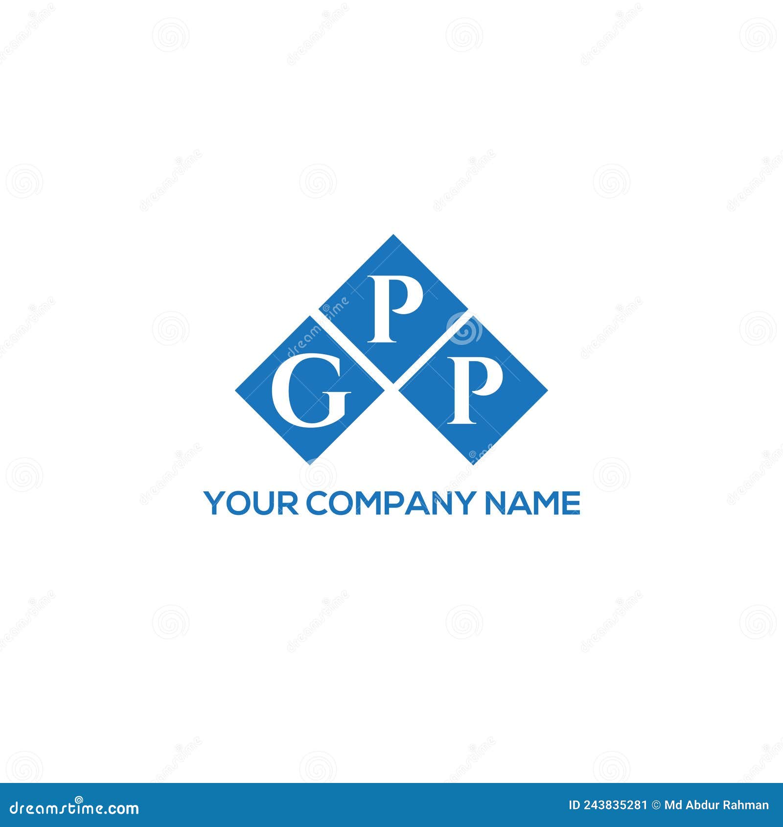 GPP Letter Logo Design on White Background. GPP Creative Initials ...