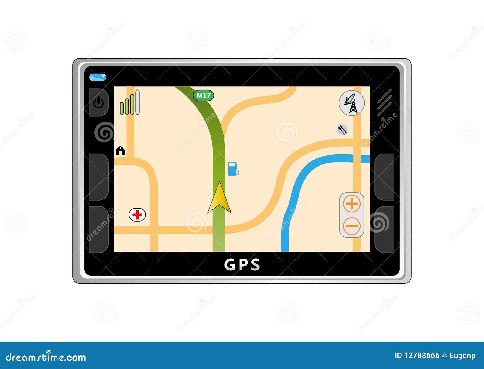 GPS illustration de vecteur. Illustration du graphisme - 12788666
