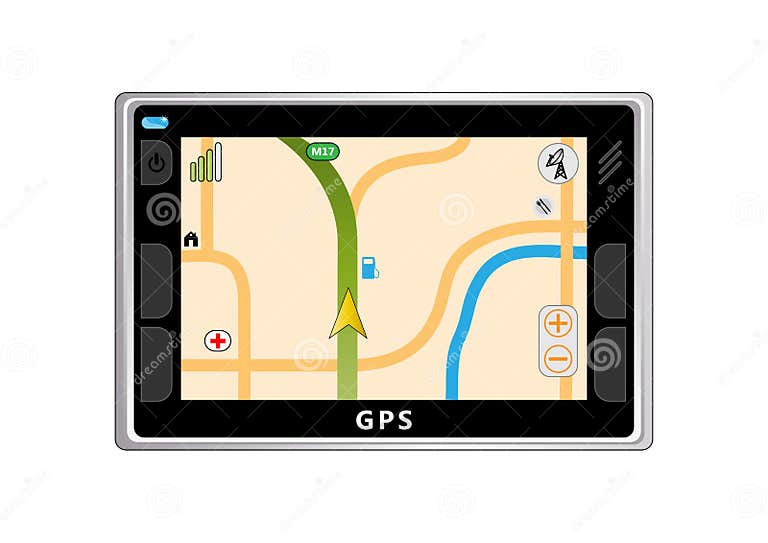 GPS stock vector. Illustration of hospital, positioning - 12788666