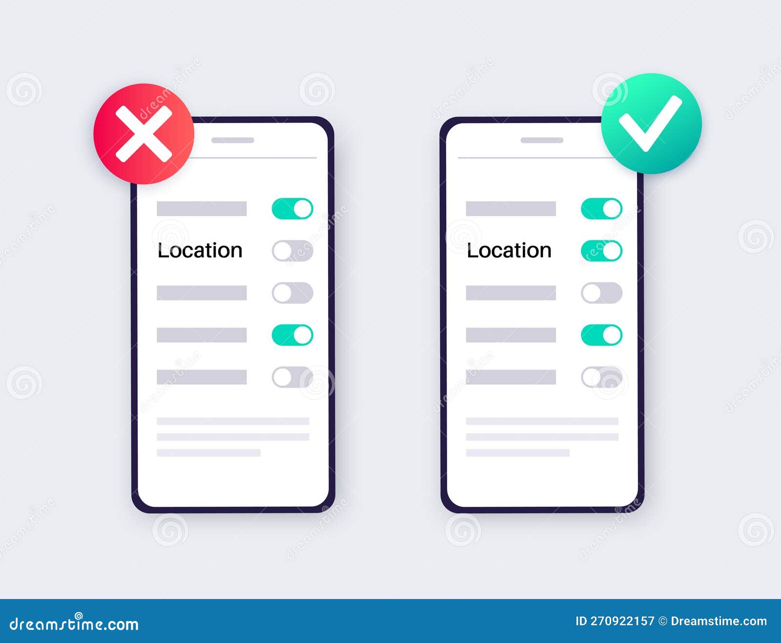GPS activation toggle stock vector. Illustration of button - 270922157