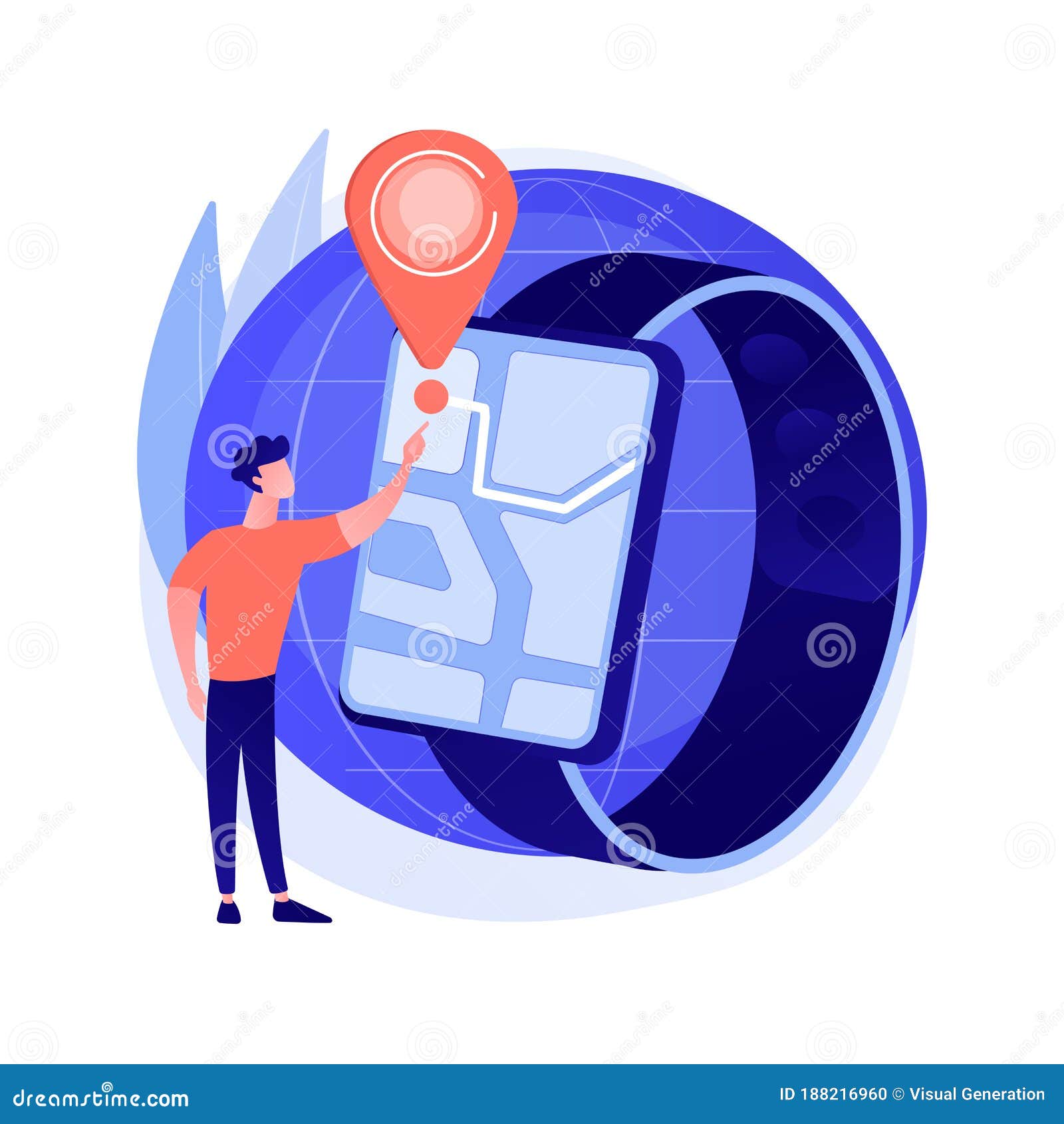 City Map Destination Route Vector Illustration | CartoonDealer.com ...