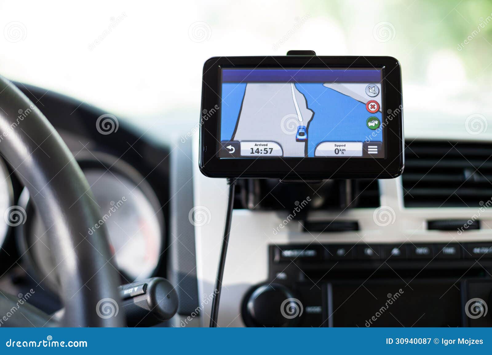 Gps auto navigator device stock image. Image of positioning - 30940087