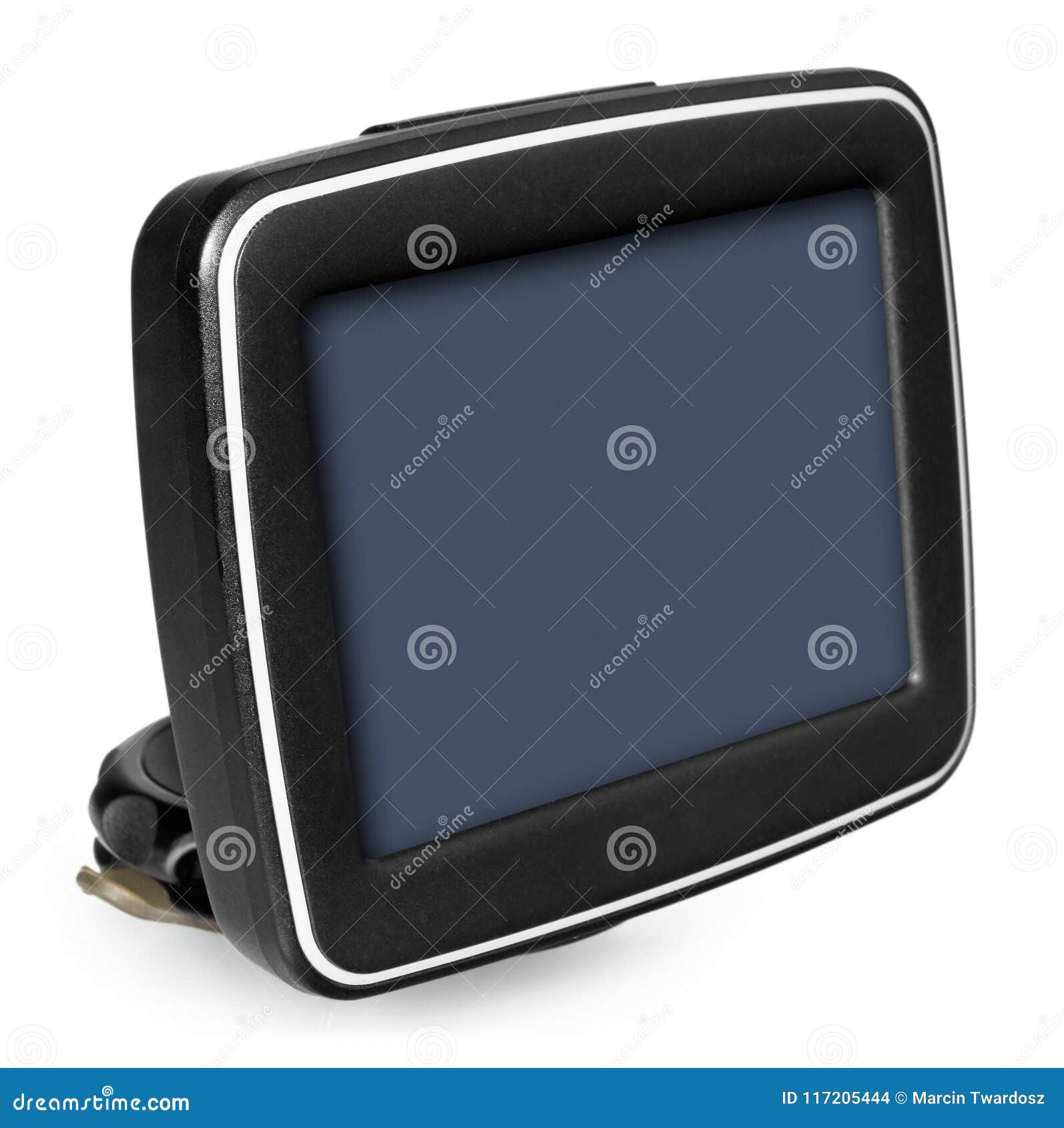 GPS Car Navigation with Handle. Black Electronic Map Device. Stock ...