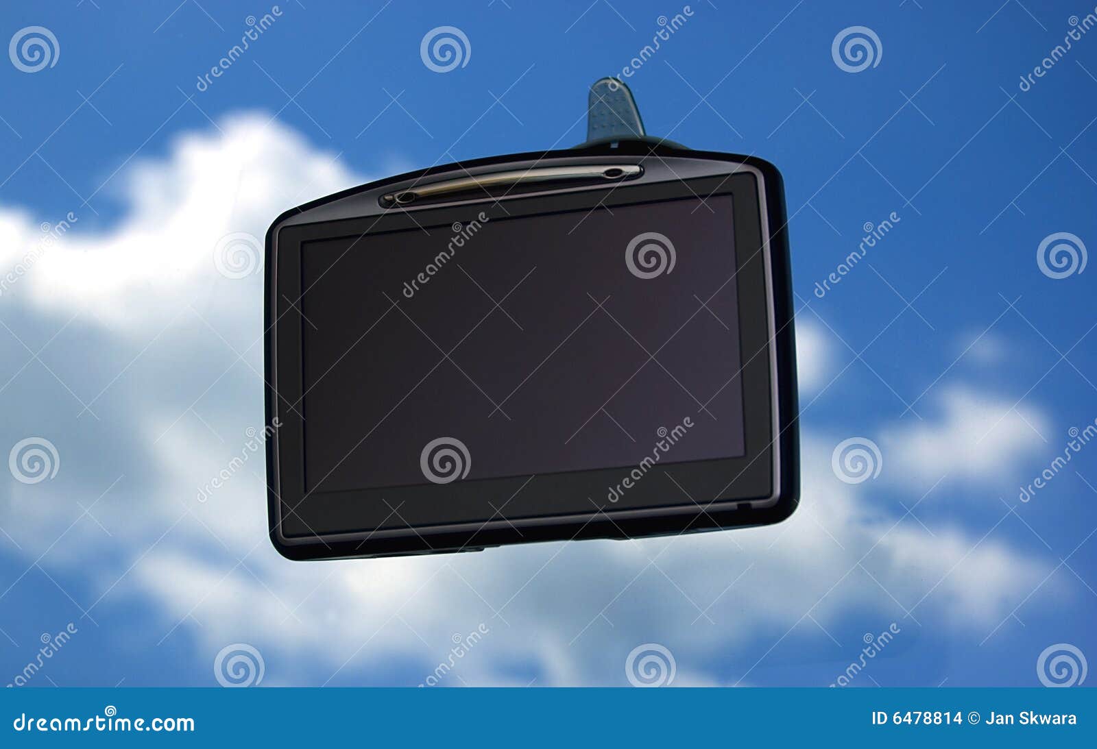 GPS on car window stock photo. Image of navigation, auto - 6478814