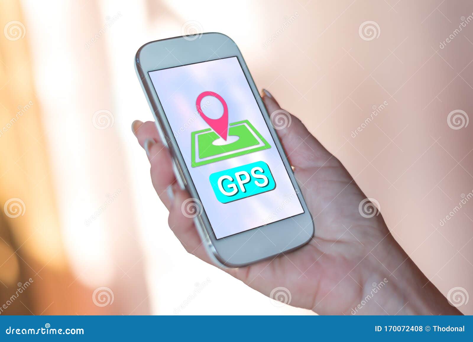 Gps Concept on a Smartphone Stock Photo - Image of system, automotive ...