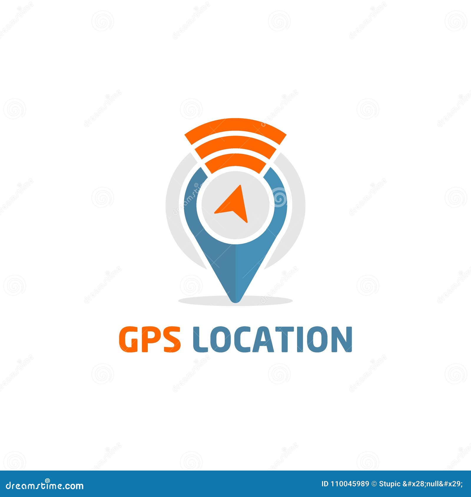 GPS Creativo Logo Vector Art Logo Stock de ilustración - Ilustración de ...