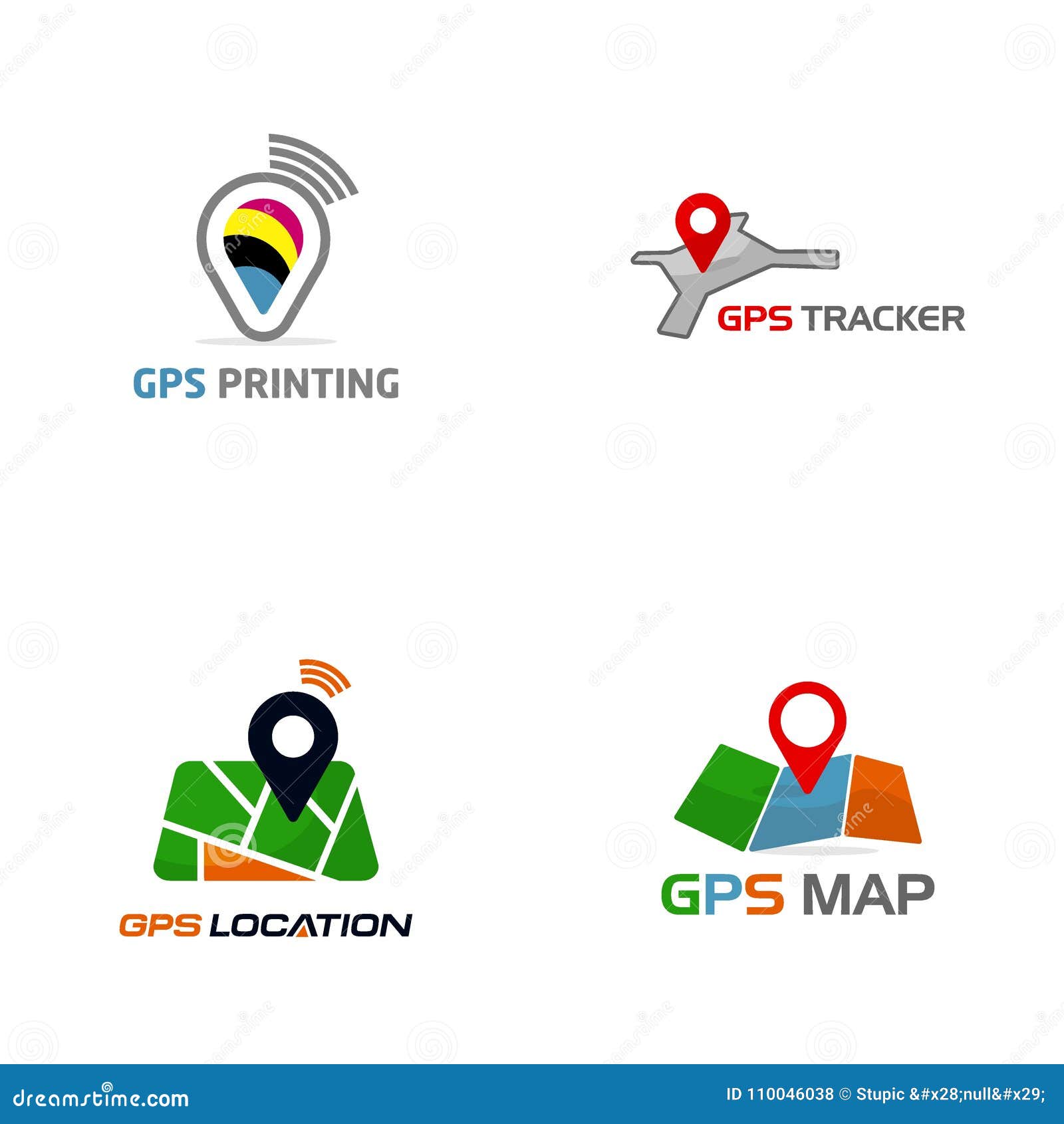 GPS Creativo Logo Vector Art Logo Stock de ilustración - Ilustración de ...