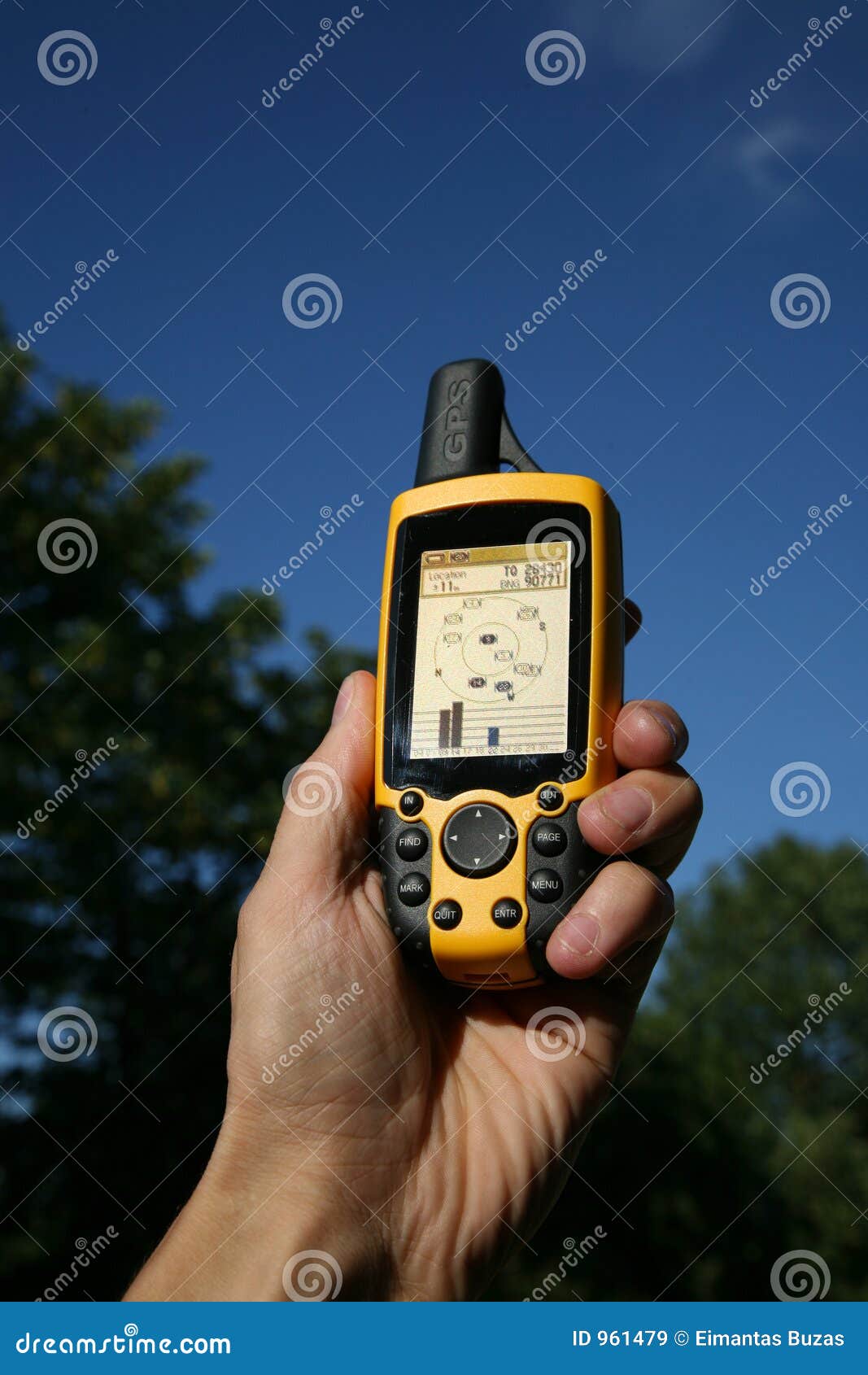GPS Device stock image. Image of antenna, garmin, east - 961479