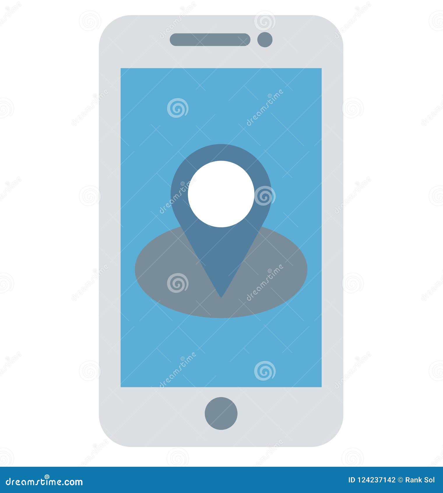 Gps Device Color Vector Isolated Icon Editable Stock Vector ...